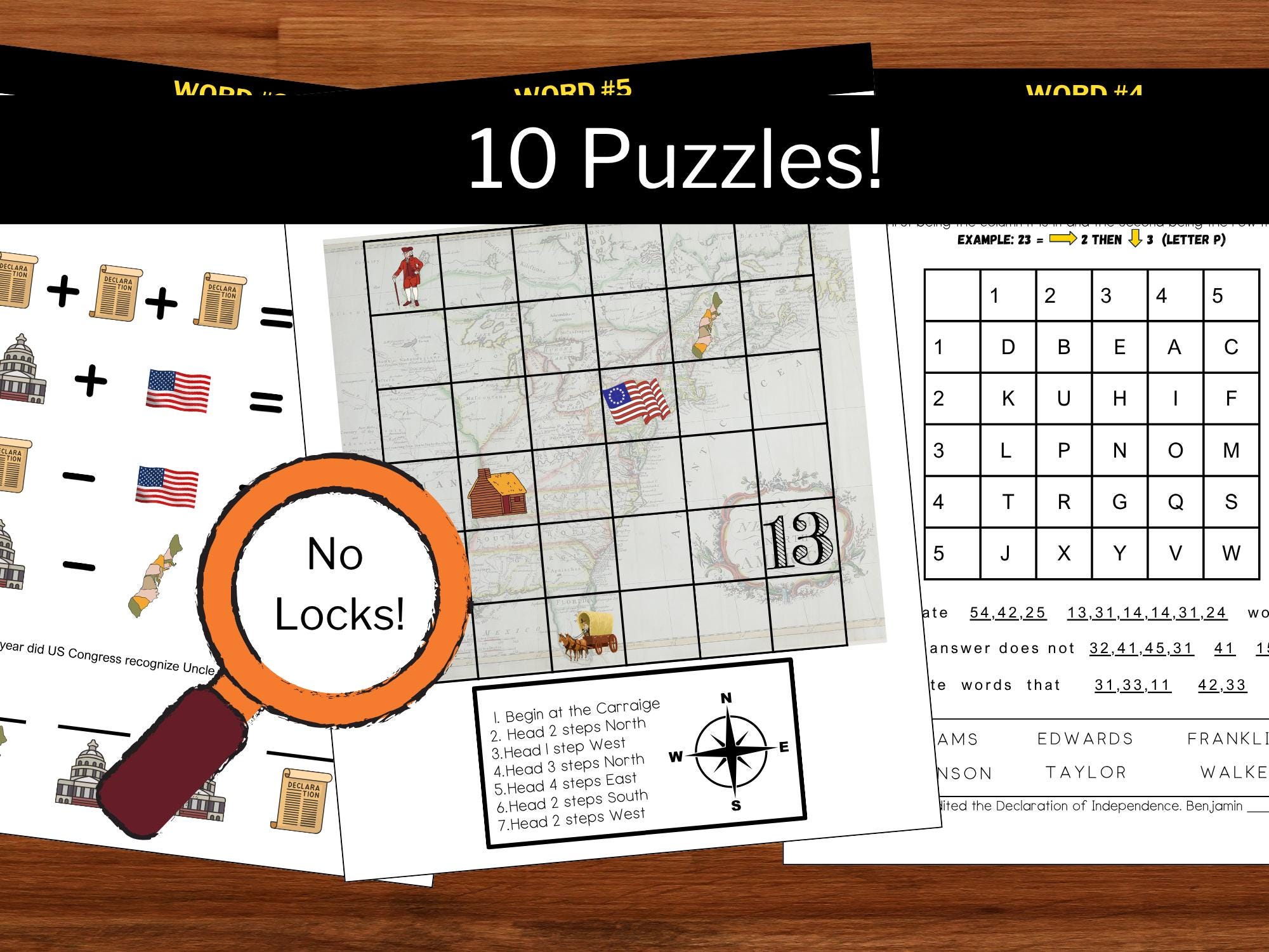Declaration of Independence Escape Room: Printable American History ...