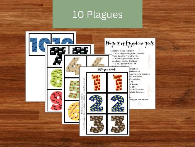 Moses Activity Pack Moses Unit Study Bible Activity Pack - Etsy