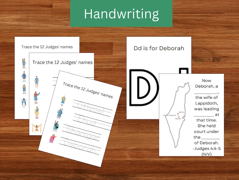 Deborah Activity Pack | Women of the Bible Activity | Deborah Unit ...