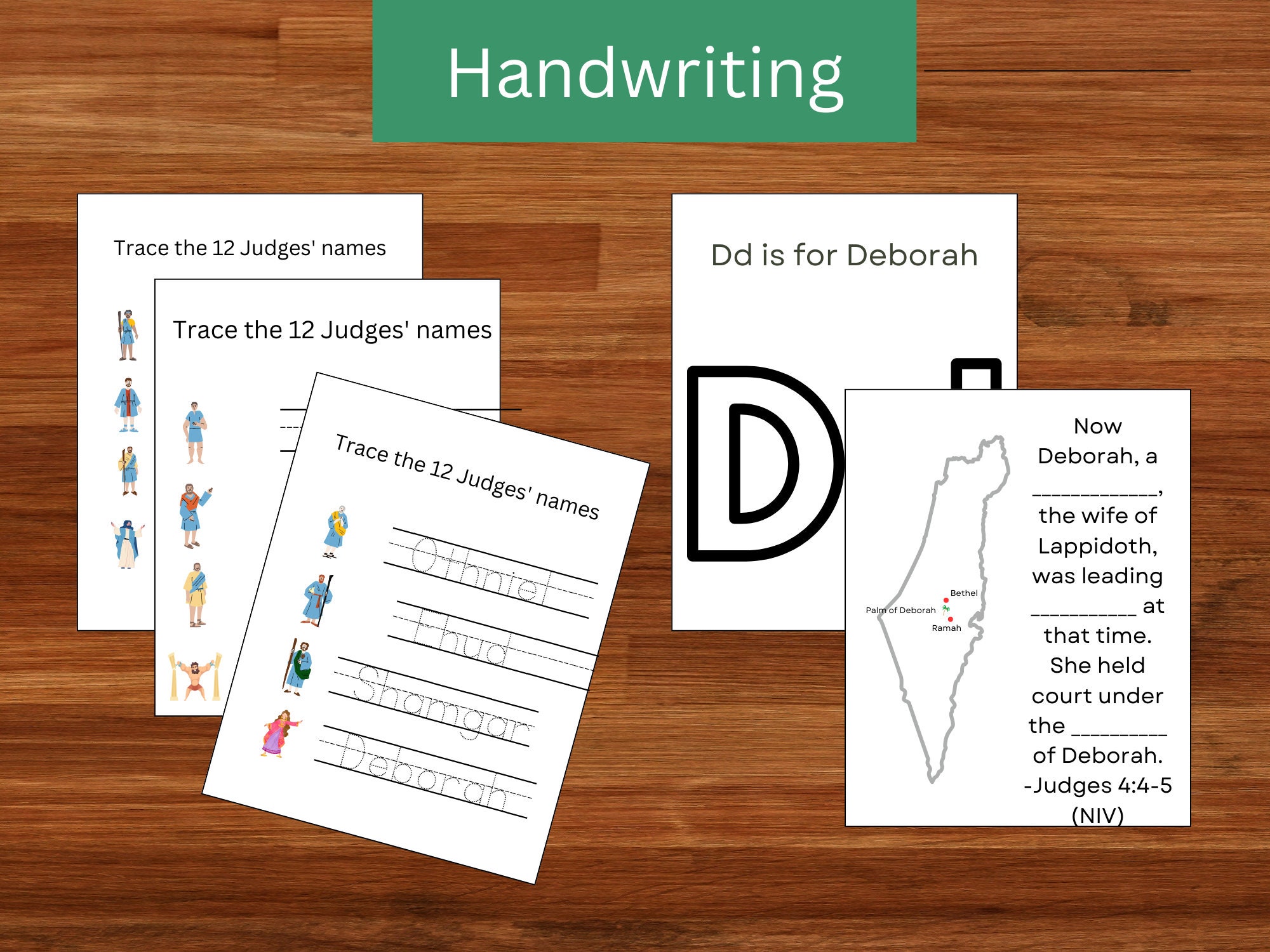 Deborah Activity Pack | Women of the Bible Activity | Deborah Unit ...