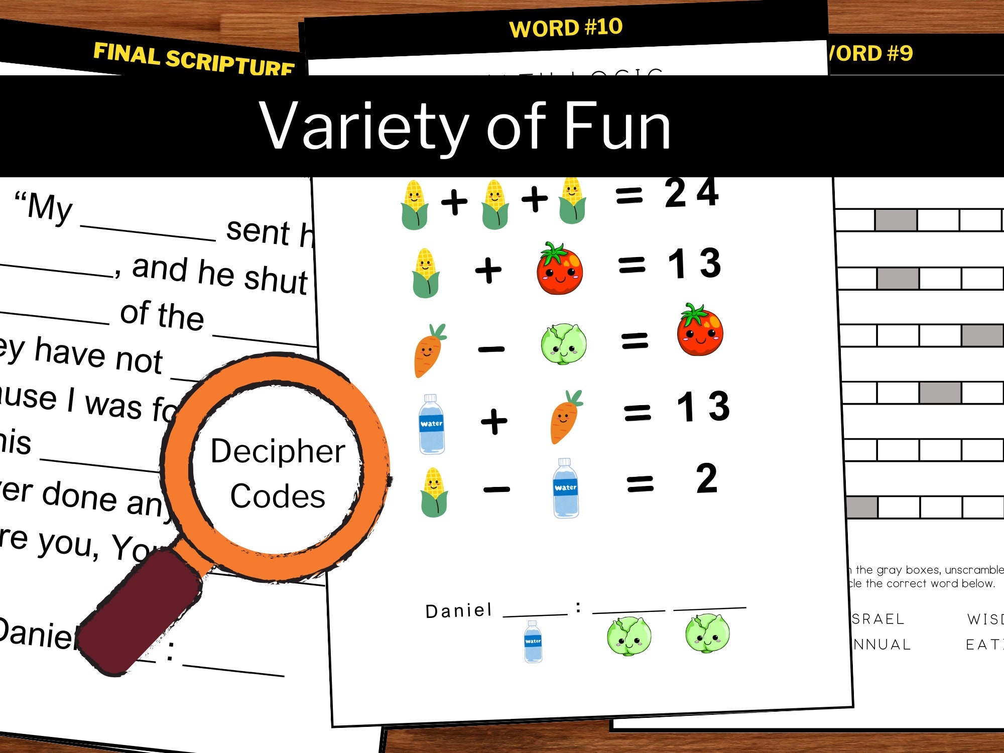 Daniel Escape Room Lion's Den Escape Game Bible Escape Room Bible Kids ...