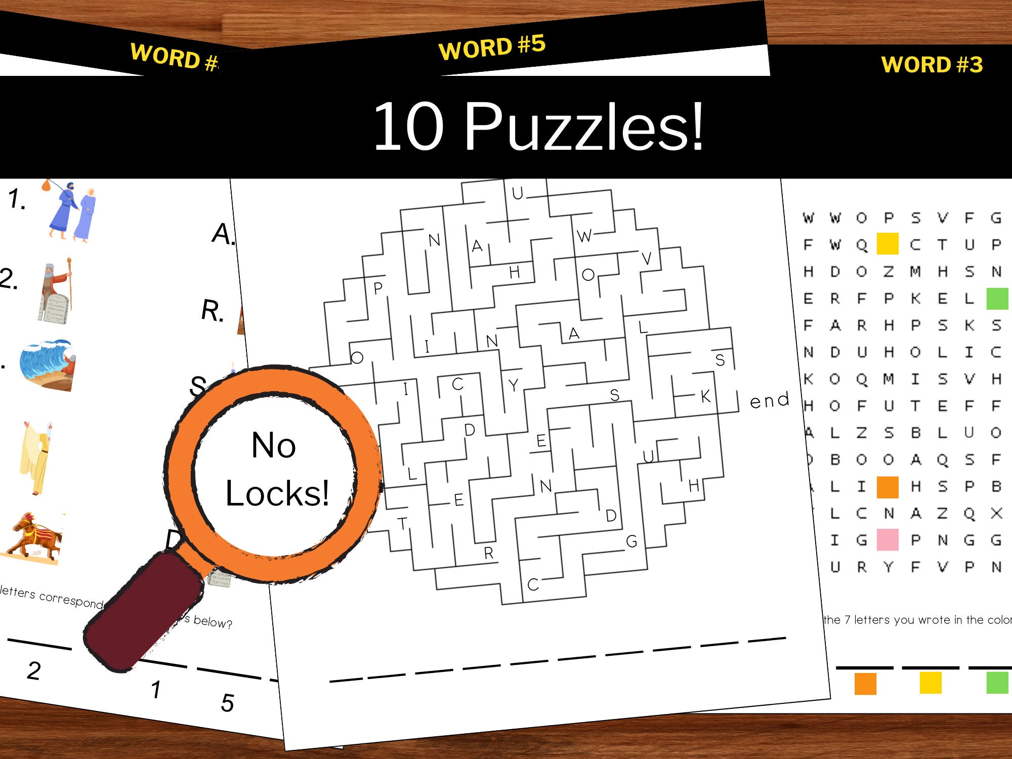 Moses Bible Escape Room: Printable Puzzle Game (digital Download) - Etsy