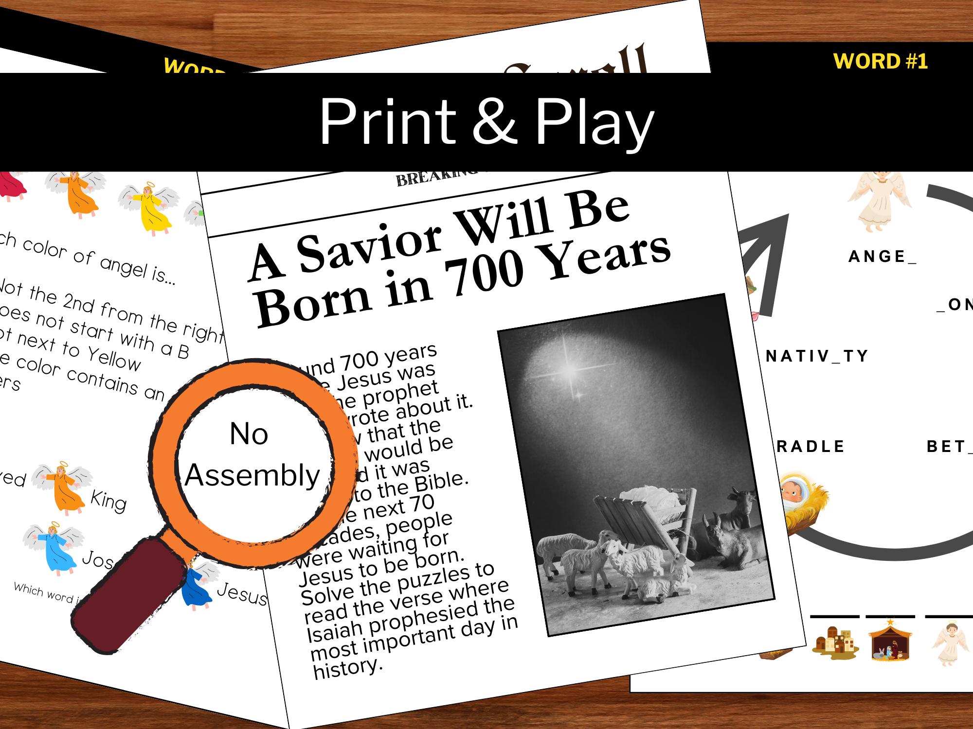 Christmas Escape Room | Birth of Jesus | Prophecy of Jesus | Escape ...