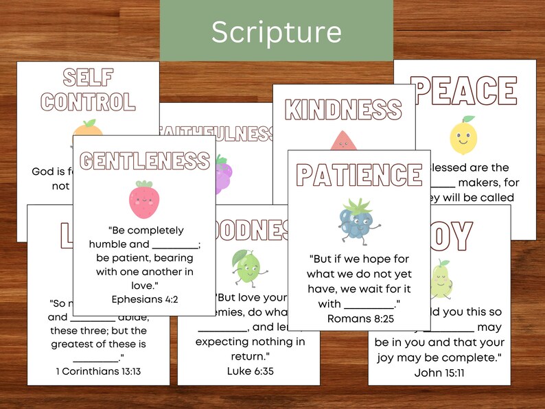 Fruit of the Spirit Activity Pack: Bible Games & Coloring Pages ...