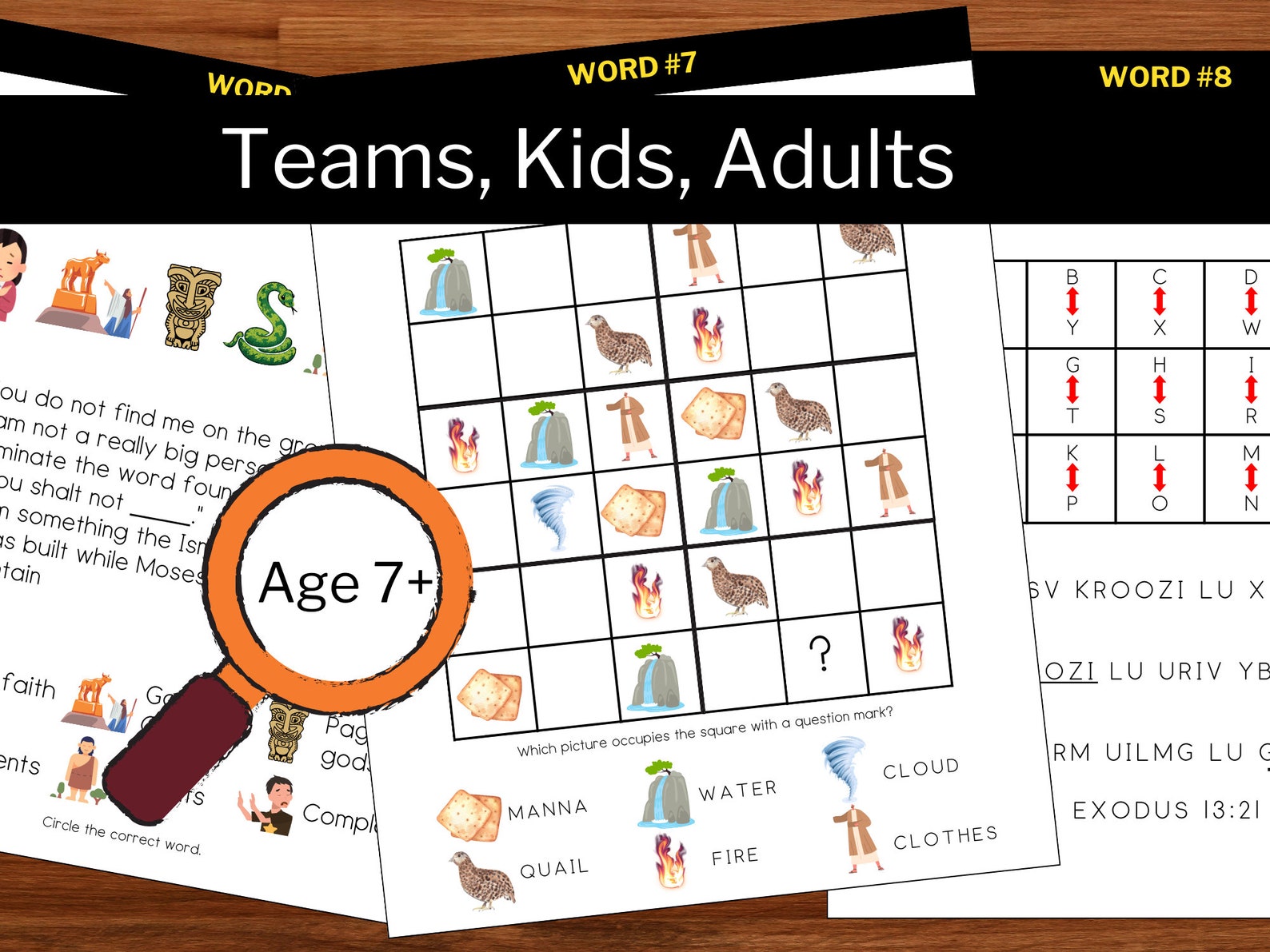 Moses Bible Escape Room: Printable Puzzle Game (digital Download) - Etsy