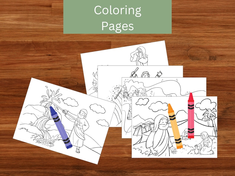 Moses Activity Pack | Moses Unit Study | Bible Activity Pack | Moses ...