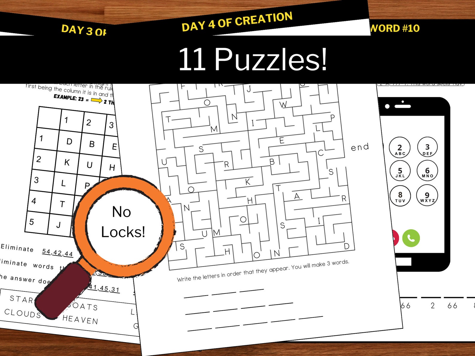 Creation Escape Room | Bible Escape Game | Christian Escape Room | God ...