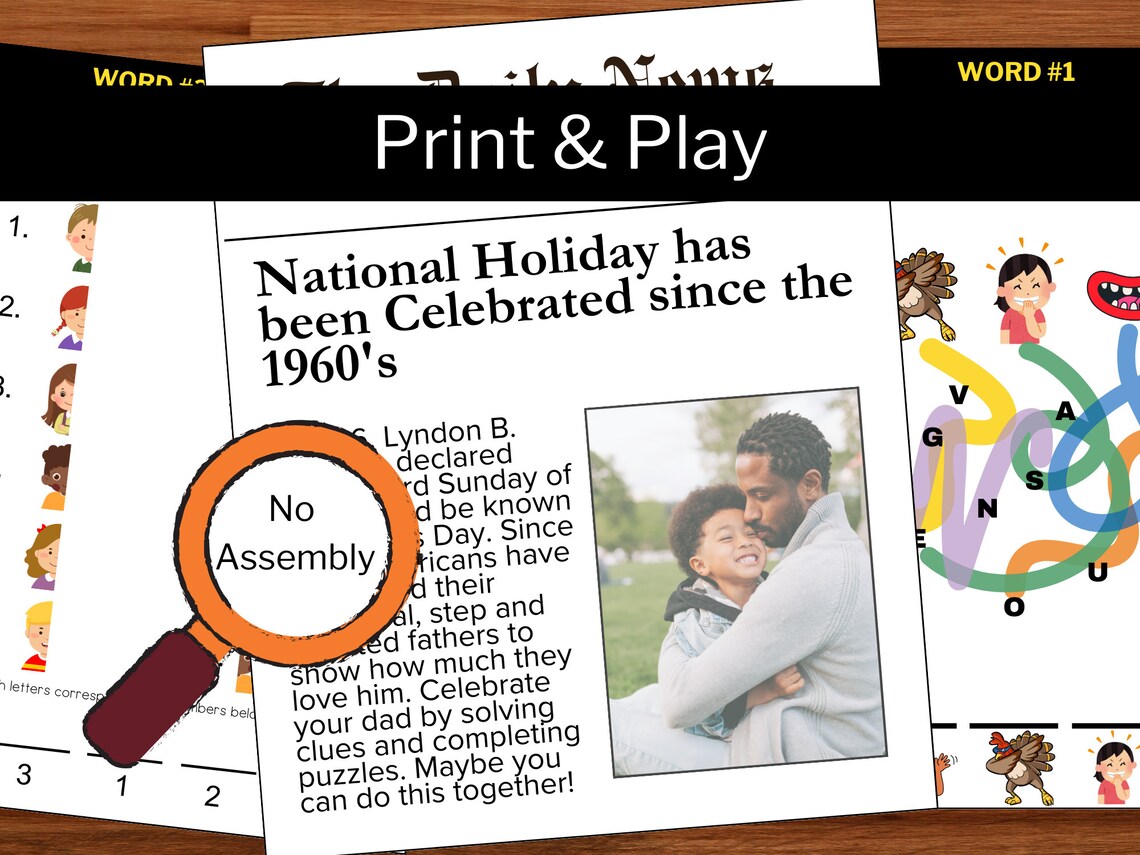 Father's Day Escape Room | Father's Day | Escape Game | Family Escape ...