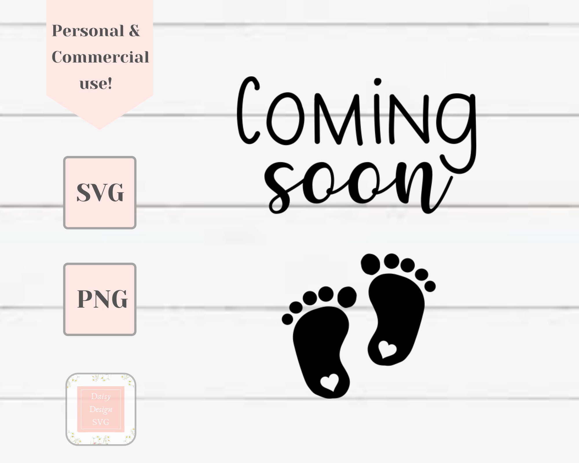 Coming Soon Svg, Baby Announcement Svg, Baby Feet Svg, Pregnancy ...
