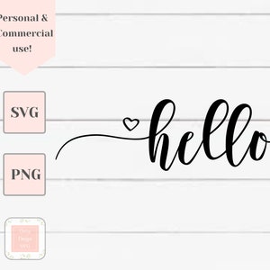 Hello Svg, Welcome Svg, Doormat Svg, Door Sign Svg, Home Decor Svg, Svg ...