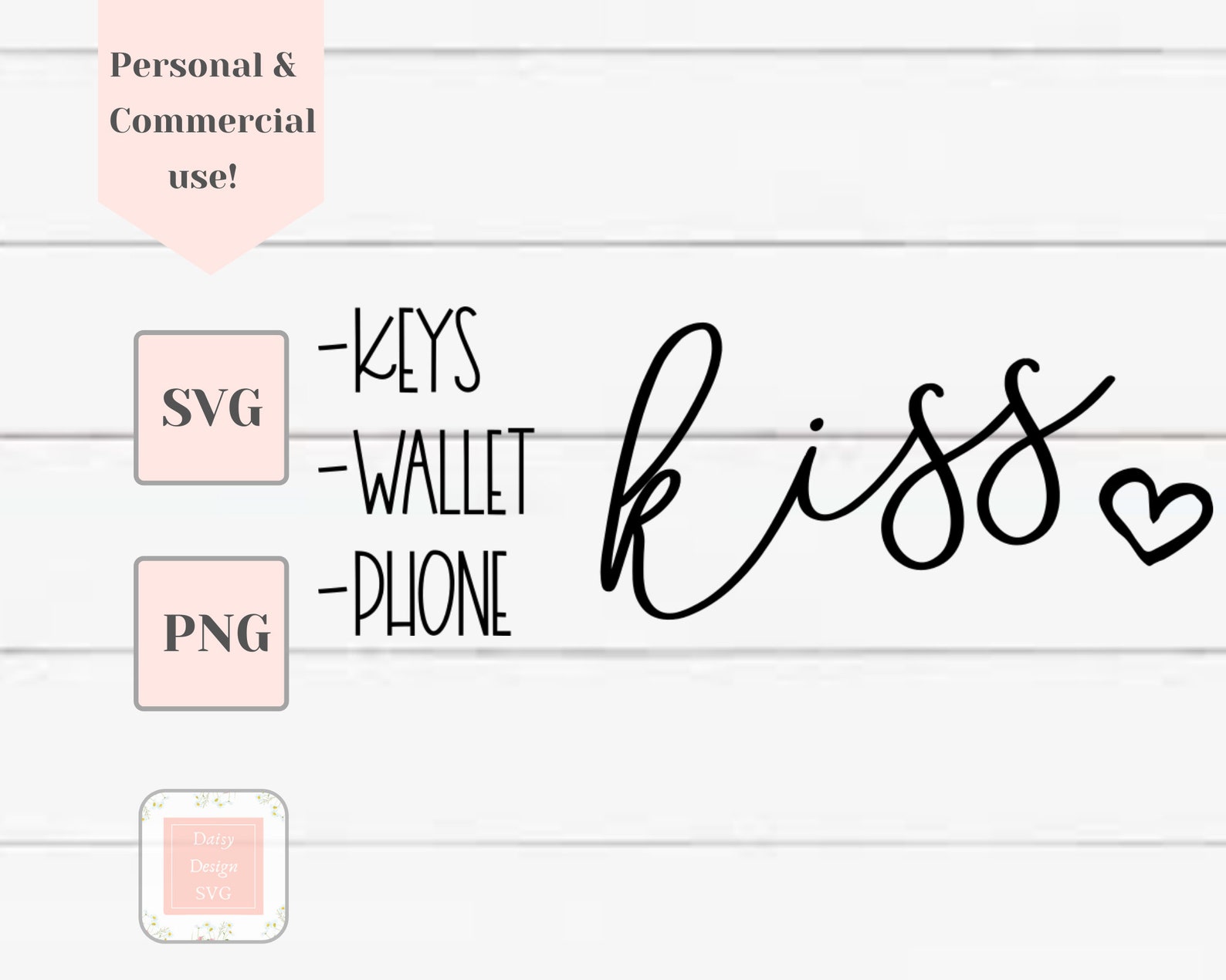 Keys Wallet Phone Kiss Svg, Farmhouse Sign Svg, Marriage Svg, Svg Files ...