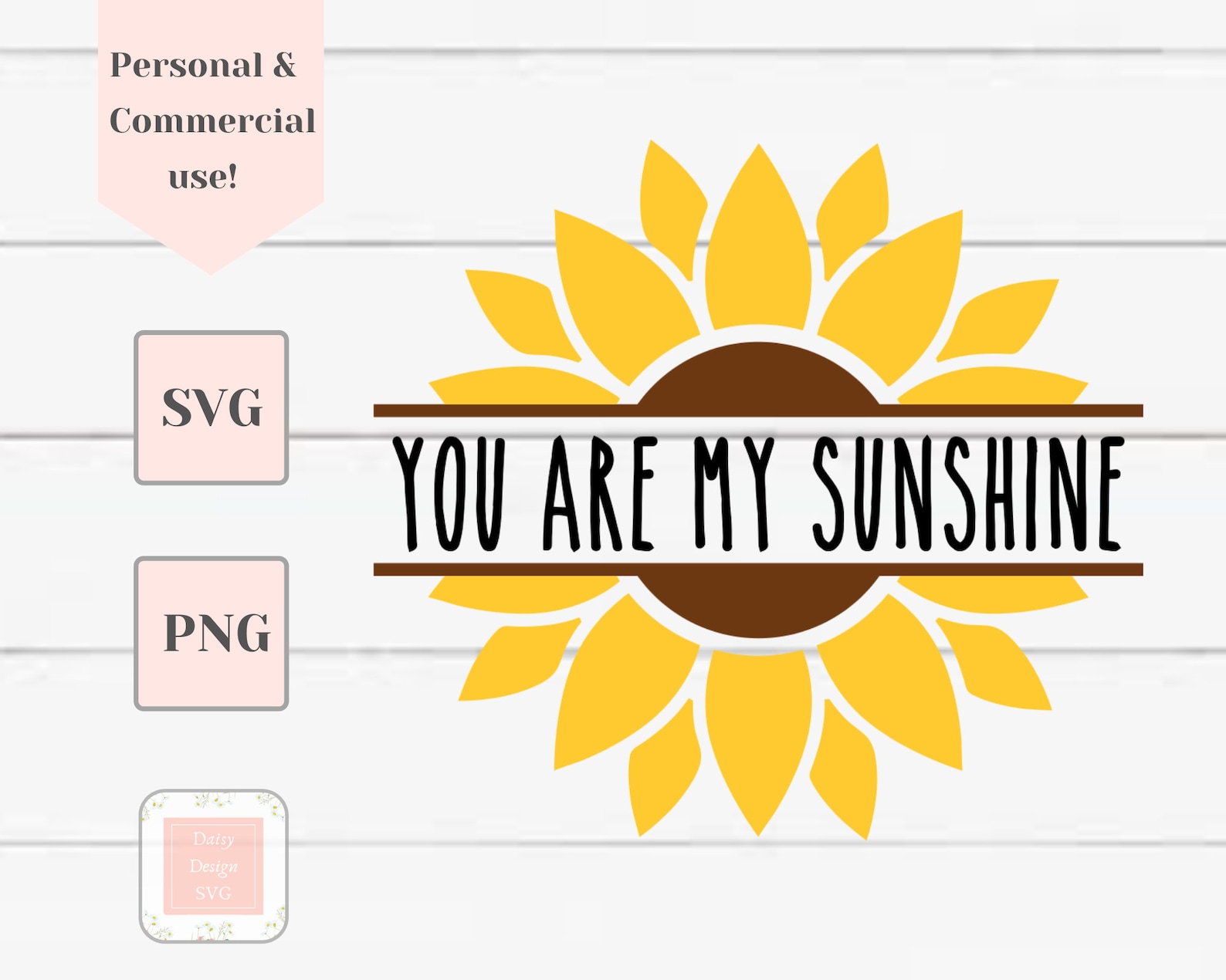 You Are My Sunshine Svg, Sunflower Svg, Svg Files for Cricut, Floral ...