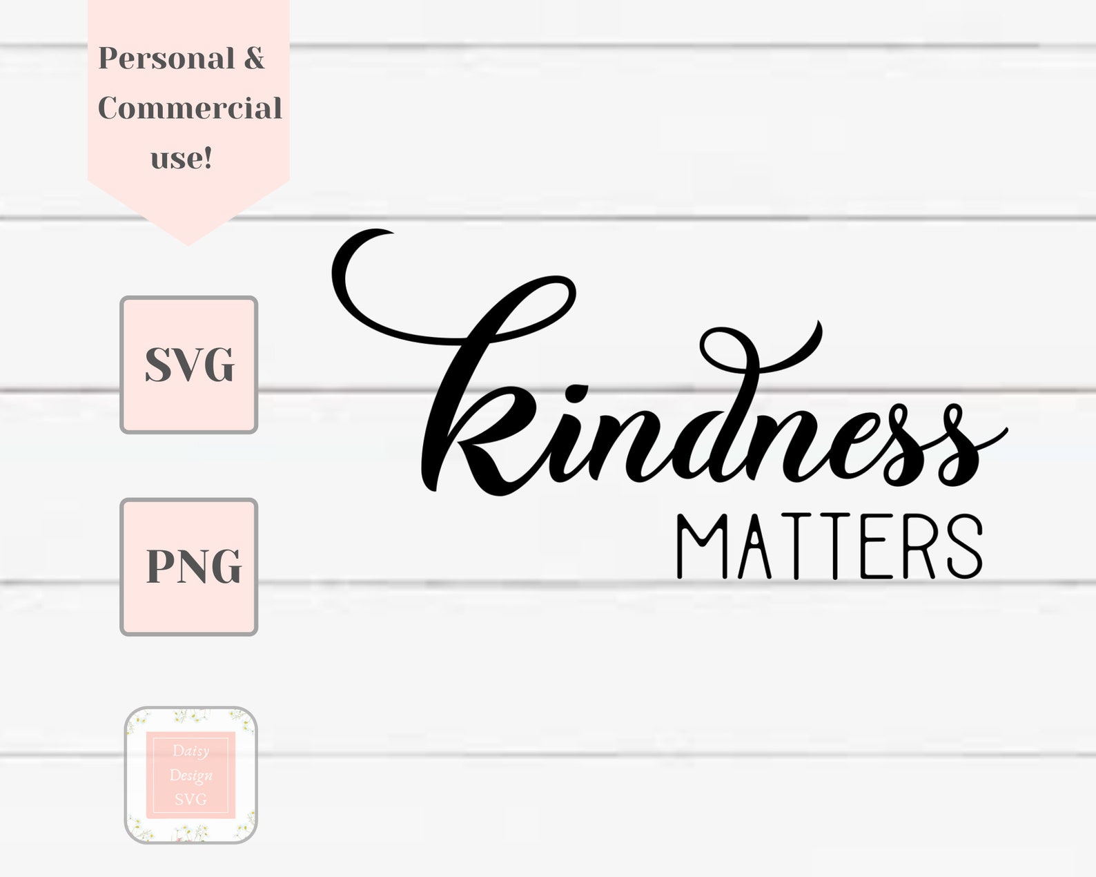 Kindness Matters Svg, Be Kind Svg, Svg Files for Cricut, Inspirational ...