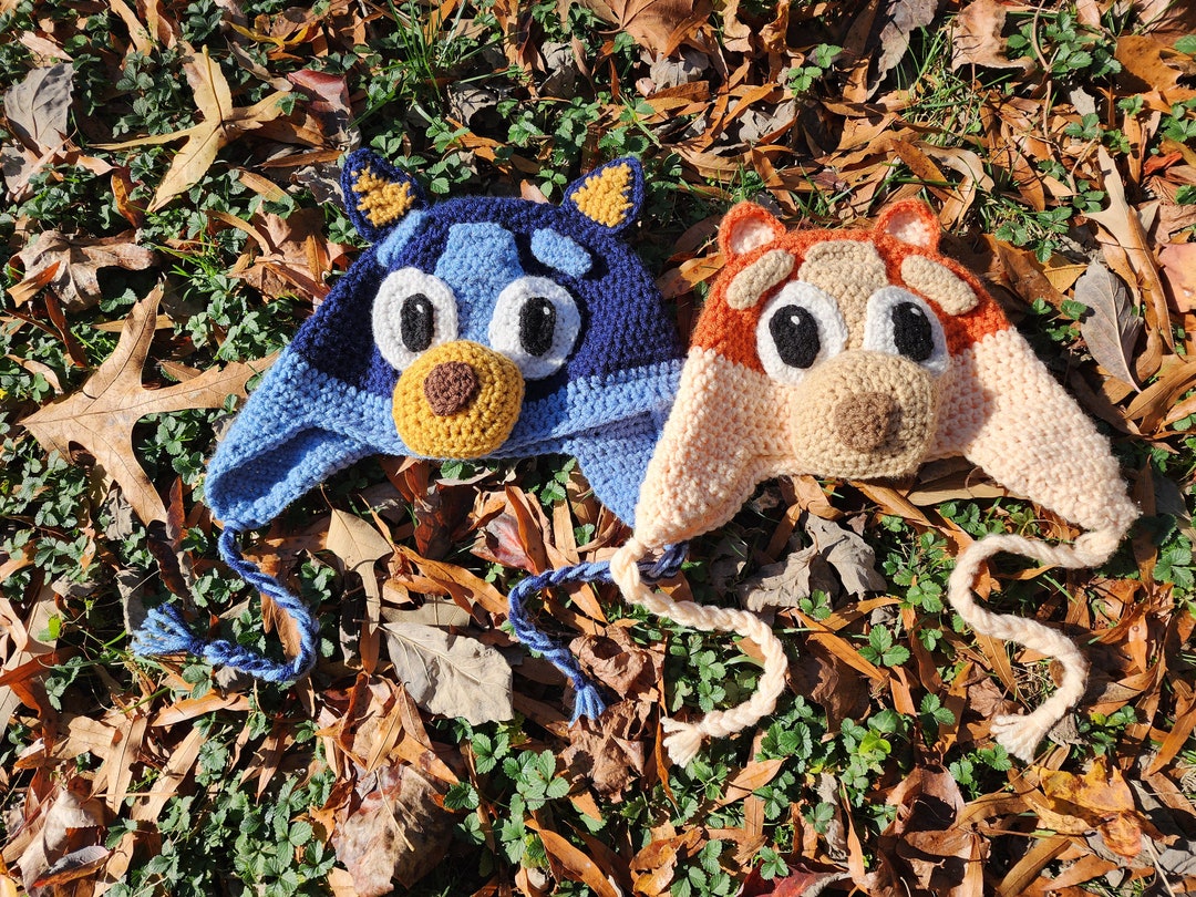 Bluey and Bingo Crochet Hats - Etsy UK