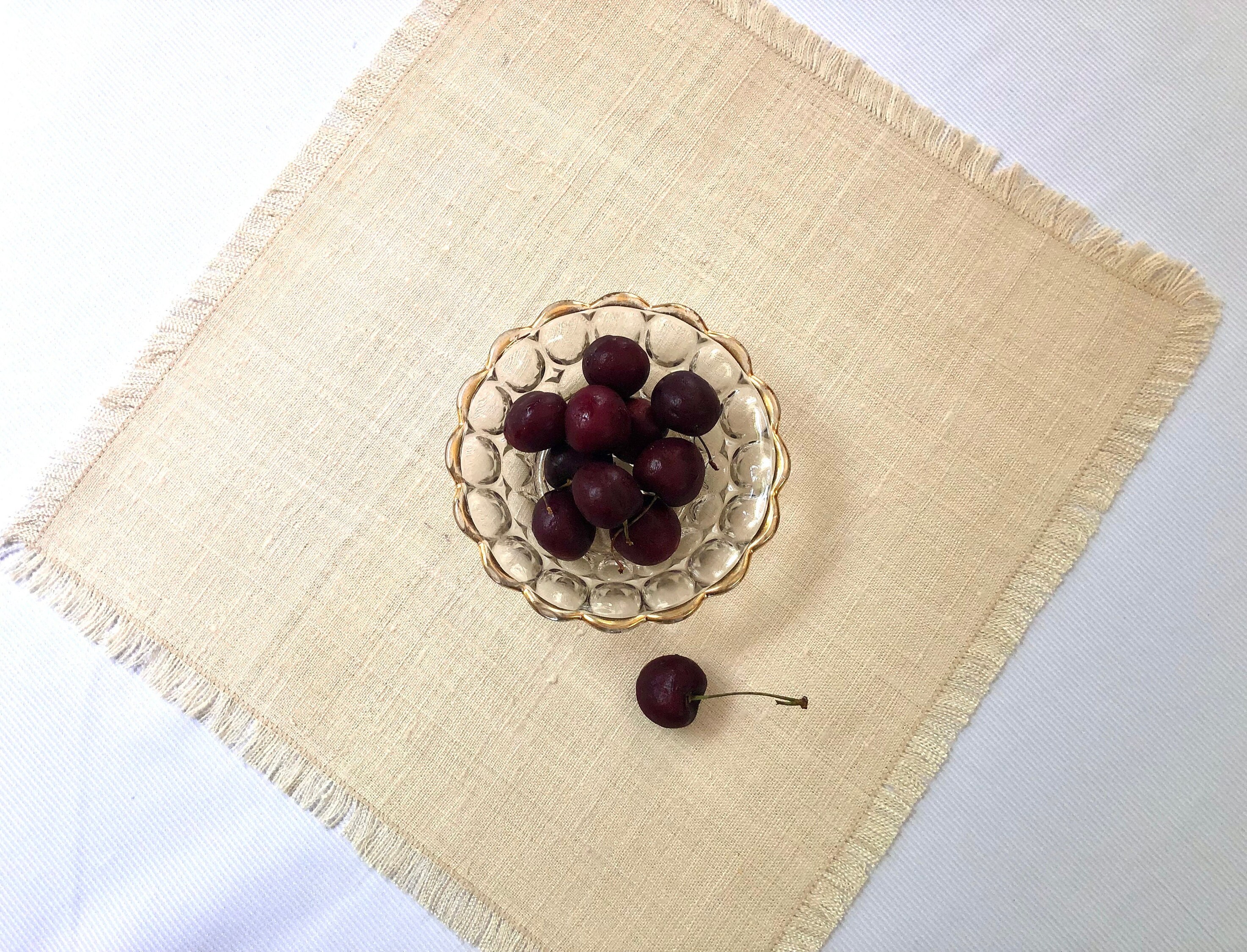 Handmade Ivory Raw Silk Table Square - Textured Raw Honest Silk Decor ...
