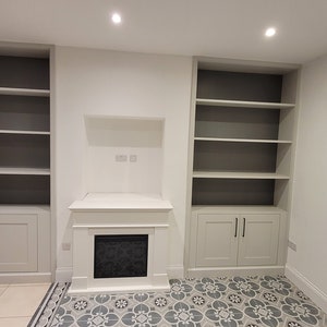 Bespoke Affordable MDF , MDF Alcove Fitted Furniture, Shelving ...