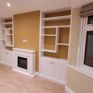 Bespoke Affordable MDF , MDF Alcove Fitted Furniture, Shelving ...