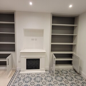 Bespoke Affordable MDF , MDF Alcove Fitted Furniture, Shelving ...