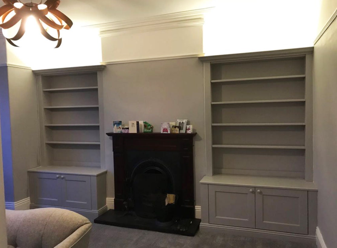 Bespoke Affordable MDF , MDF Alcove Fitted Furniture, Shelving ...