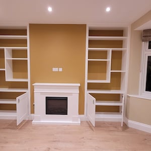 Bespoke Affordable MDF , MDF Alcove Fitted Furniture, Shelving ...