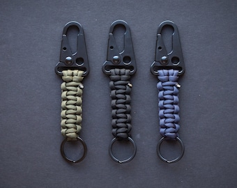 Paracord Keychain Carabiner - Etsy