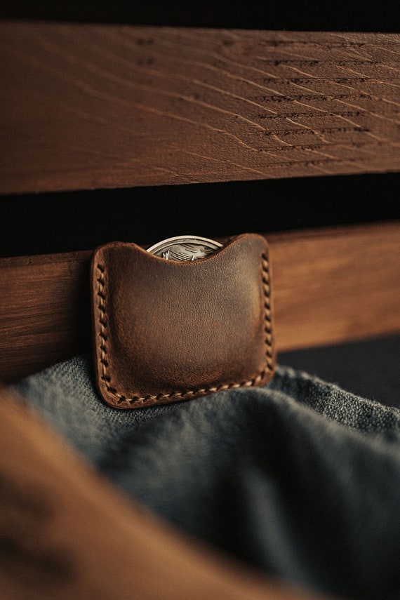 EDC Leather Coin Slip Challenge Coin EDC Gear | Etsy