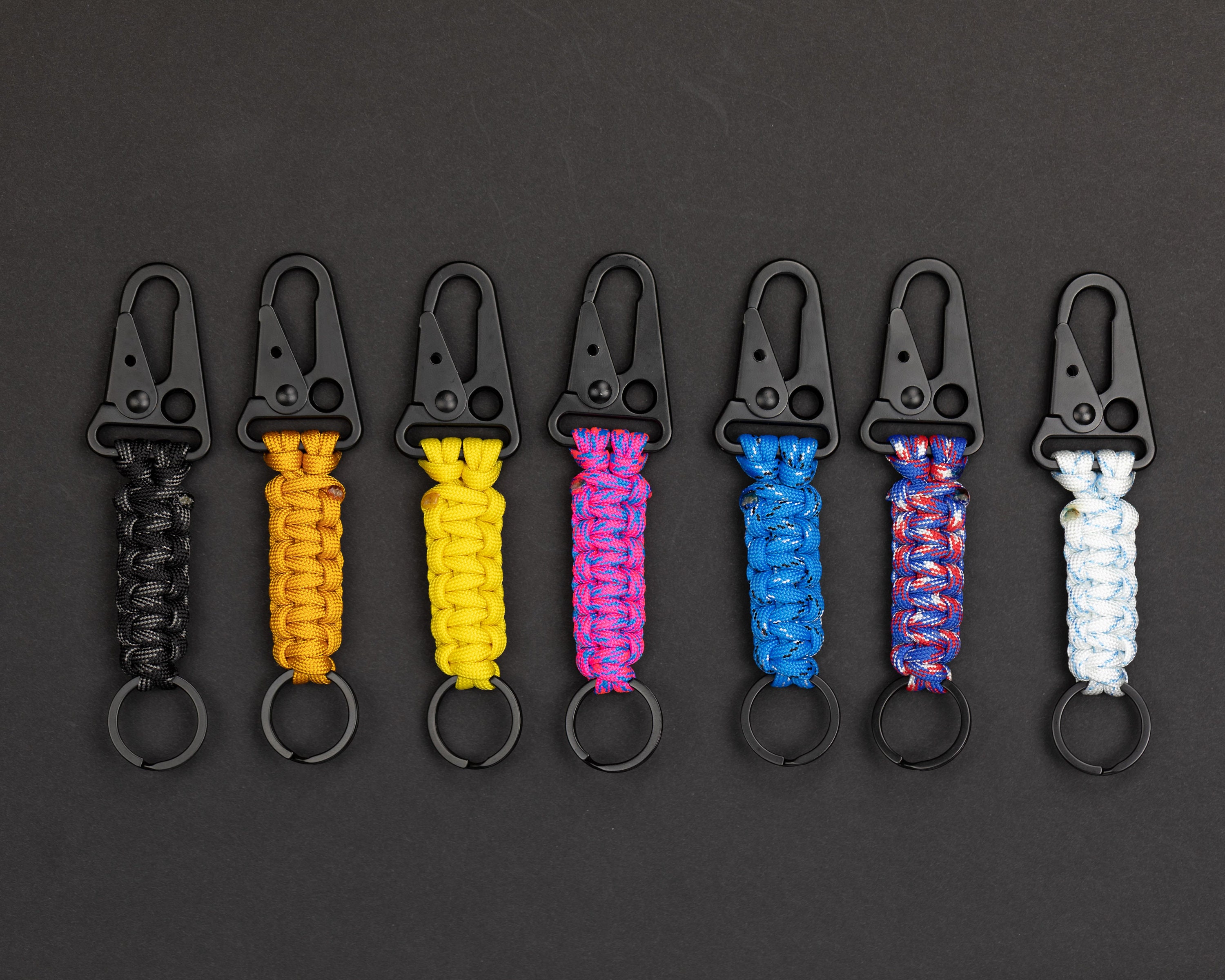 Climbing Rope Keychain Handmade Paracord Keychain Carabiner | Etsy