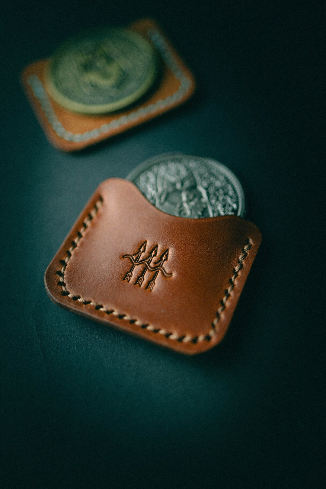 EDC Leather Coin Slip, Challenge Coin, EDC Gear - Etsy