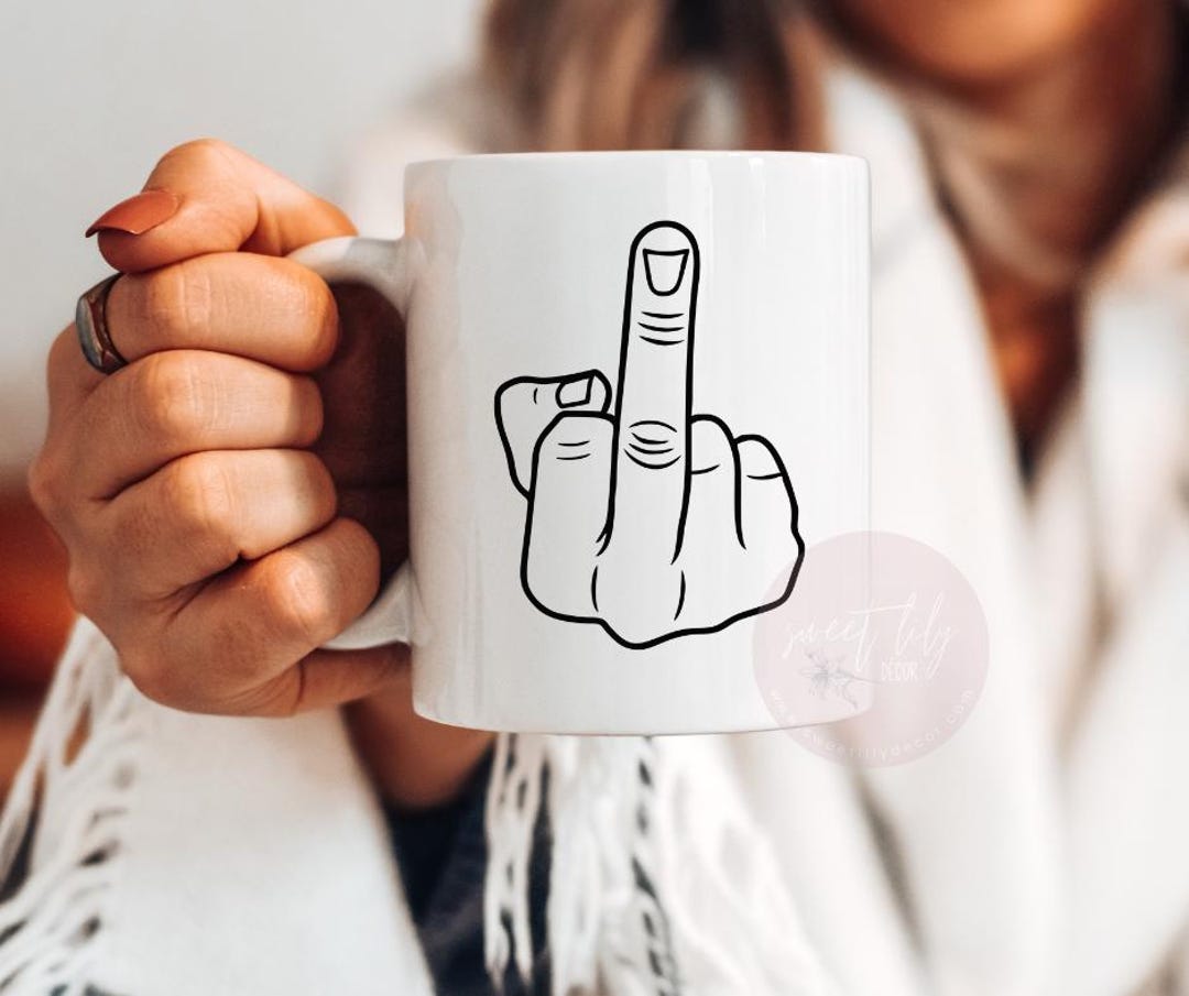 Middle Finger Ceramic Mug - Etsy