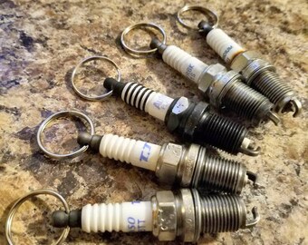 Vintage Spark Plug Keychain - Etsy