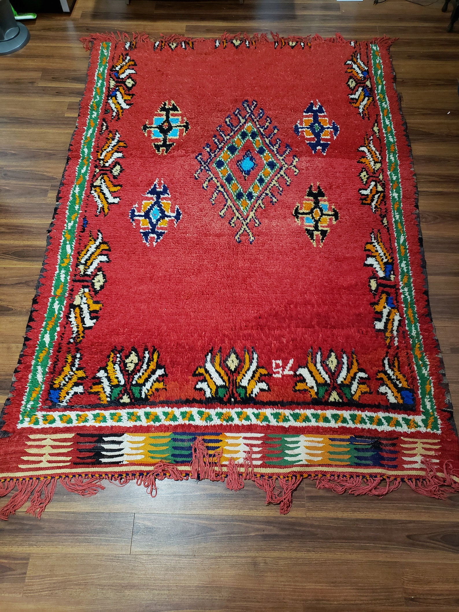Ancien tapis berbère marocain des années 1910 - Etsy France