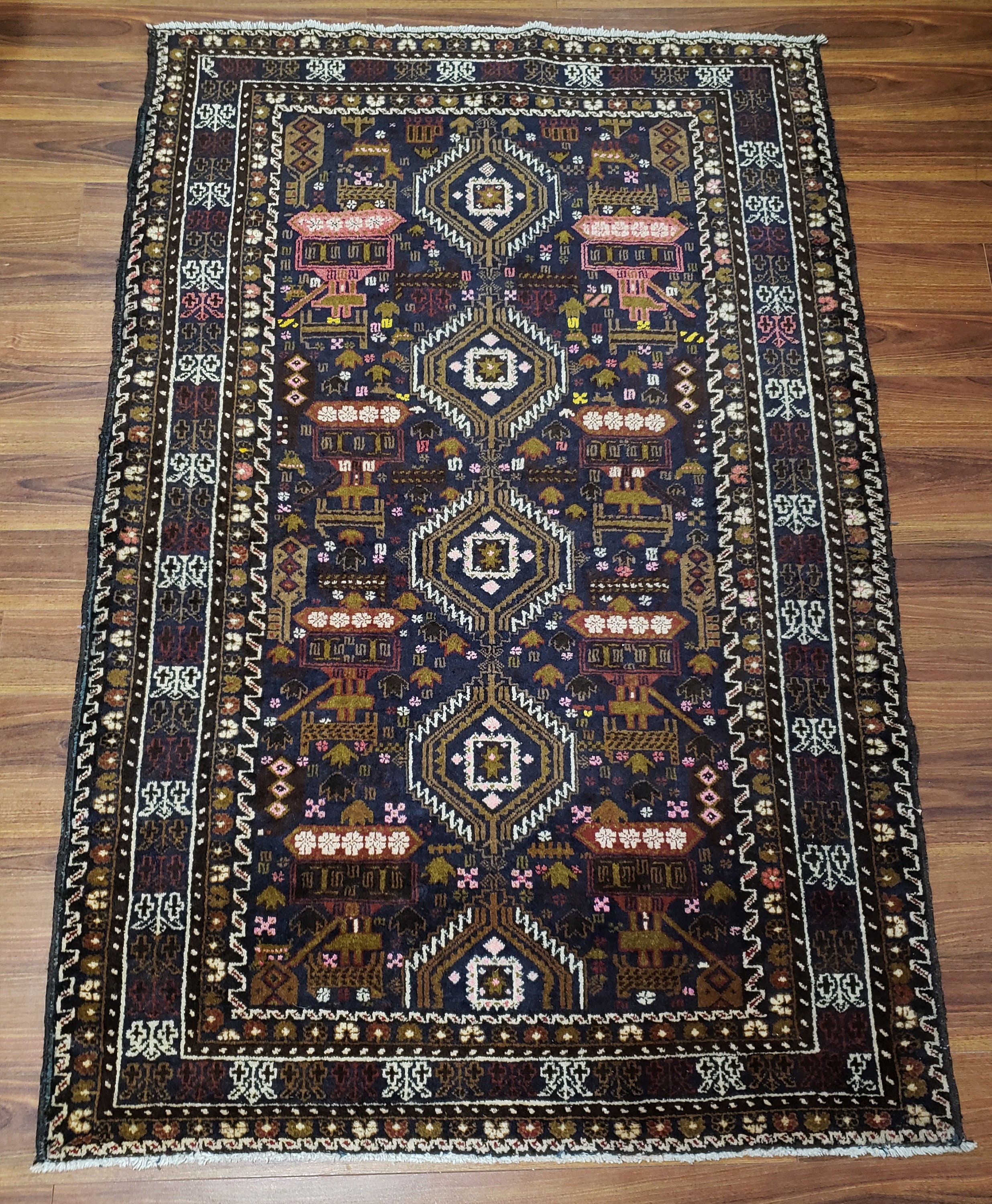Gorgeous Afghan WAR Rug From 1980s - Etsy