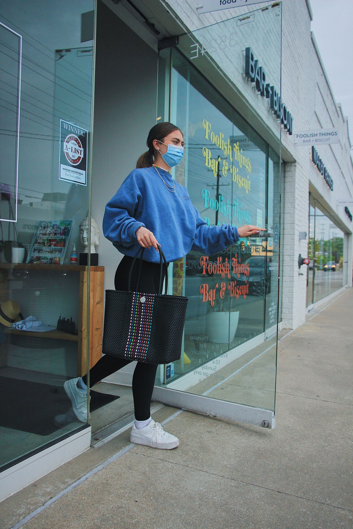 Mexican Handwoven Recycled Plastic Tote Bag-Rosalia | Etsy