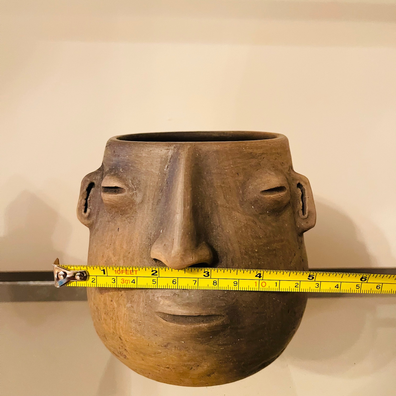 Handmade Clay Face Pot - Etsy