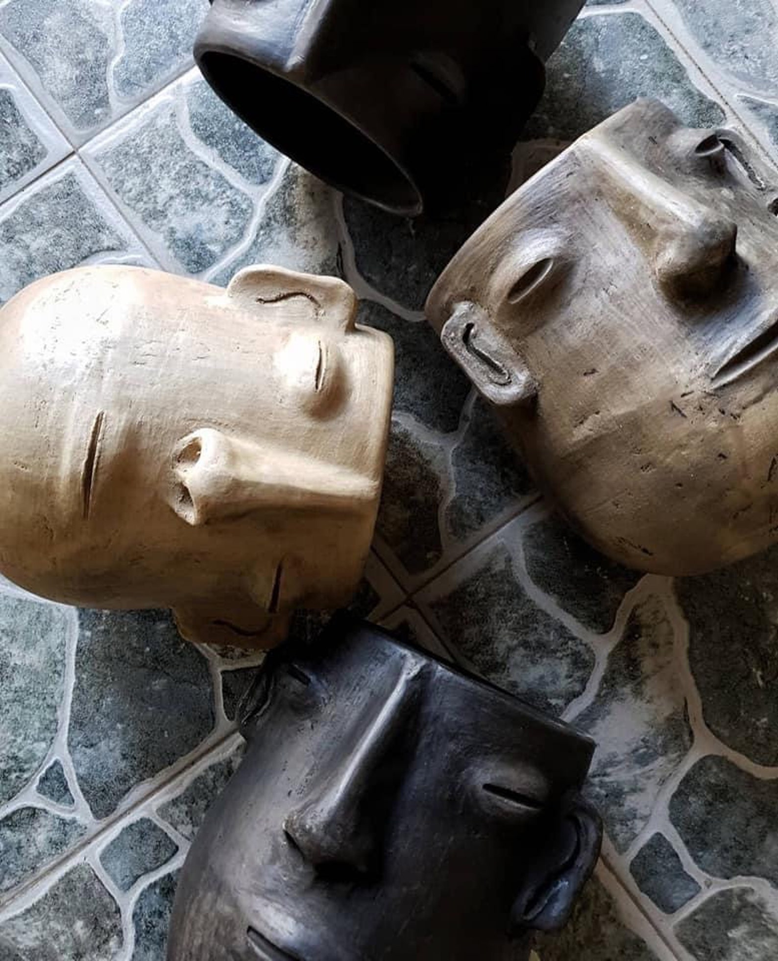 Handmade Clay Face Pot - Etsy