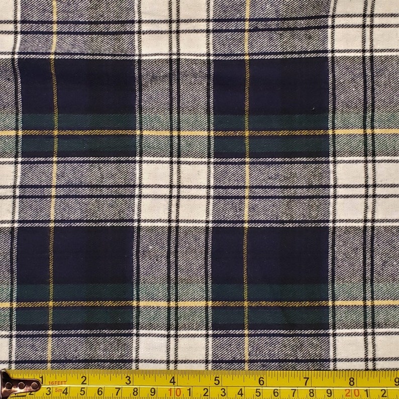 Flannel Plaid-tartan 100% Cotton **free Shipping**by Yard (36"x60") - Etsy