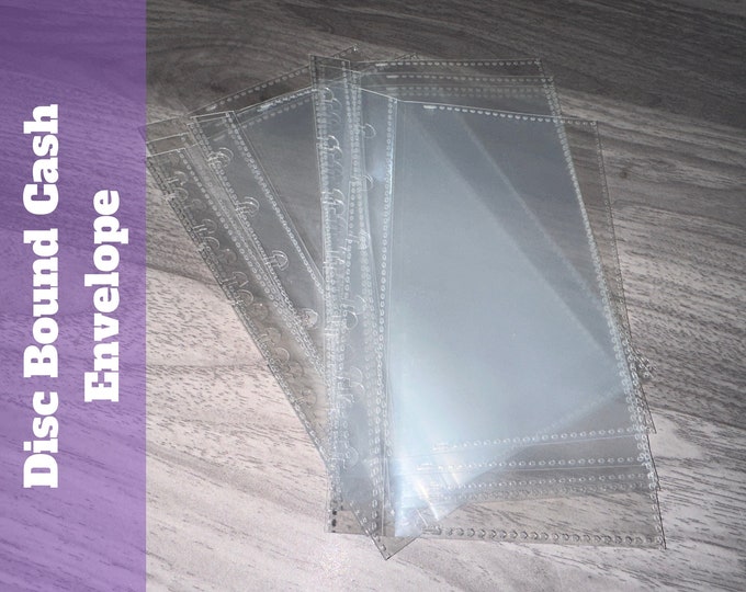 Disc Bound Clear Cash Envelopes Envelopes, Savings Envelopes, Cash ...