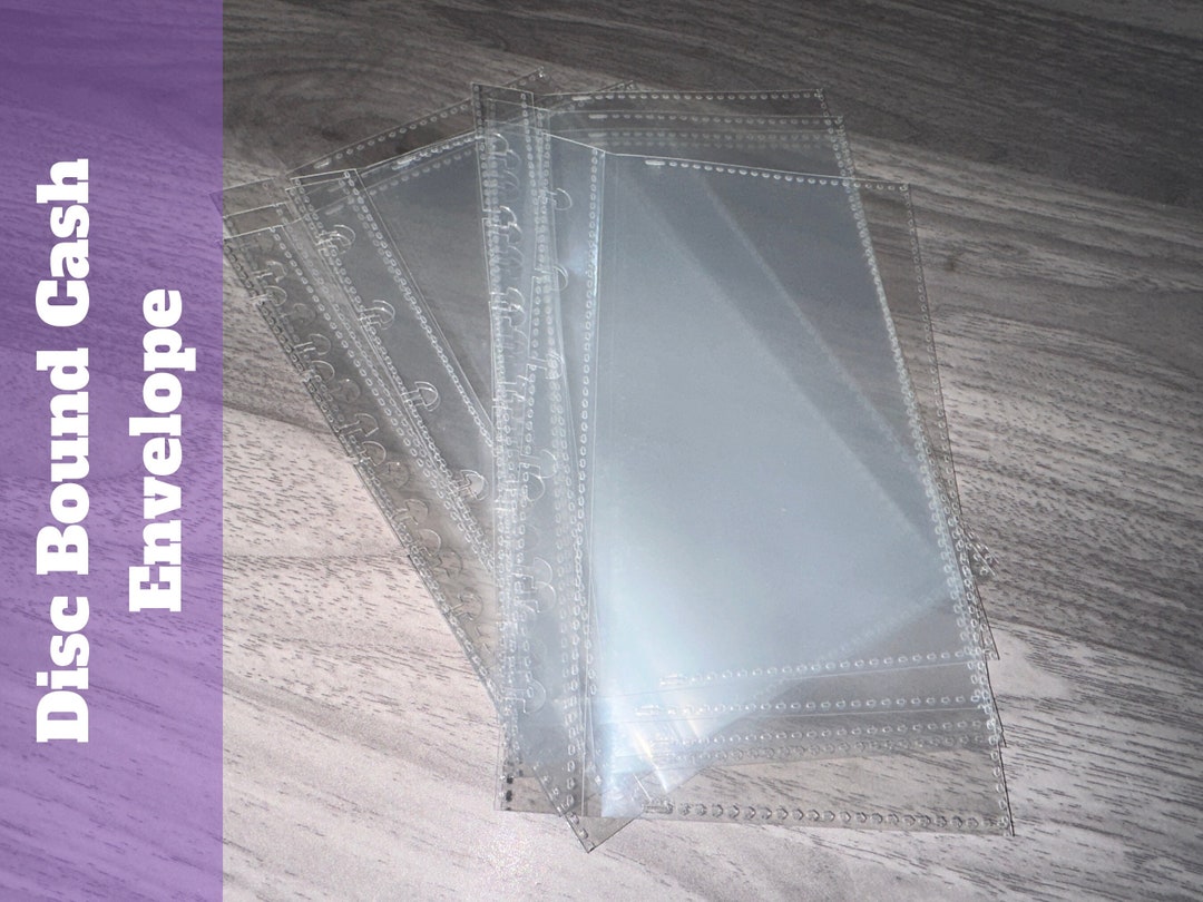 Disc Bound Clear Cash Envelopes: Budgeting System - Etsy
