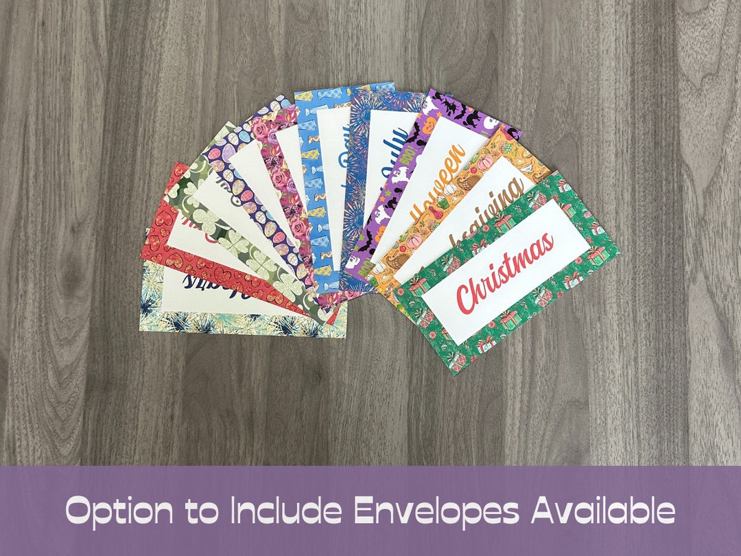 Holiday Inserts With Bundle Option || CUSTOM Cash Envelope Inserts ...