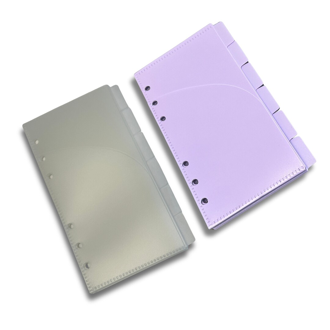 A6 Plastic Double Pocket Tabbed Envelopes SET of 6, Cash Envelopes ...