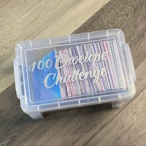 100 Envelope Challenge Box Box and Tracker ONLY - Etsy