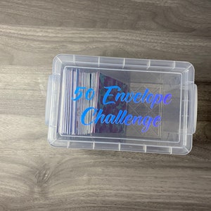 50 Envelope Savings Challenge Box Kit Cash Envelopes, Savings Challenge ...