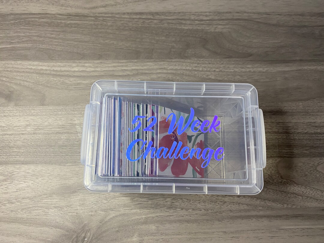 52 Envelope Savings Challenge Box Kit Cash Envelopes, Savings Challenge ...