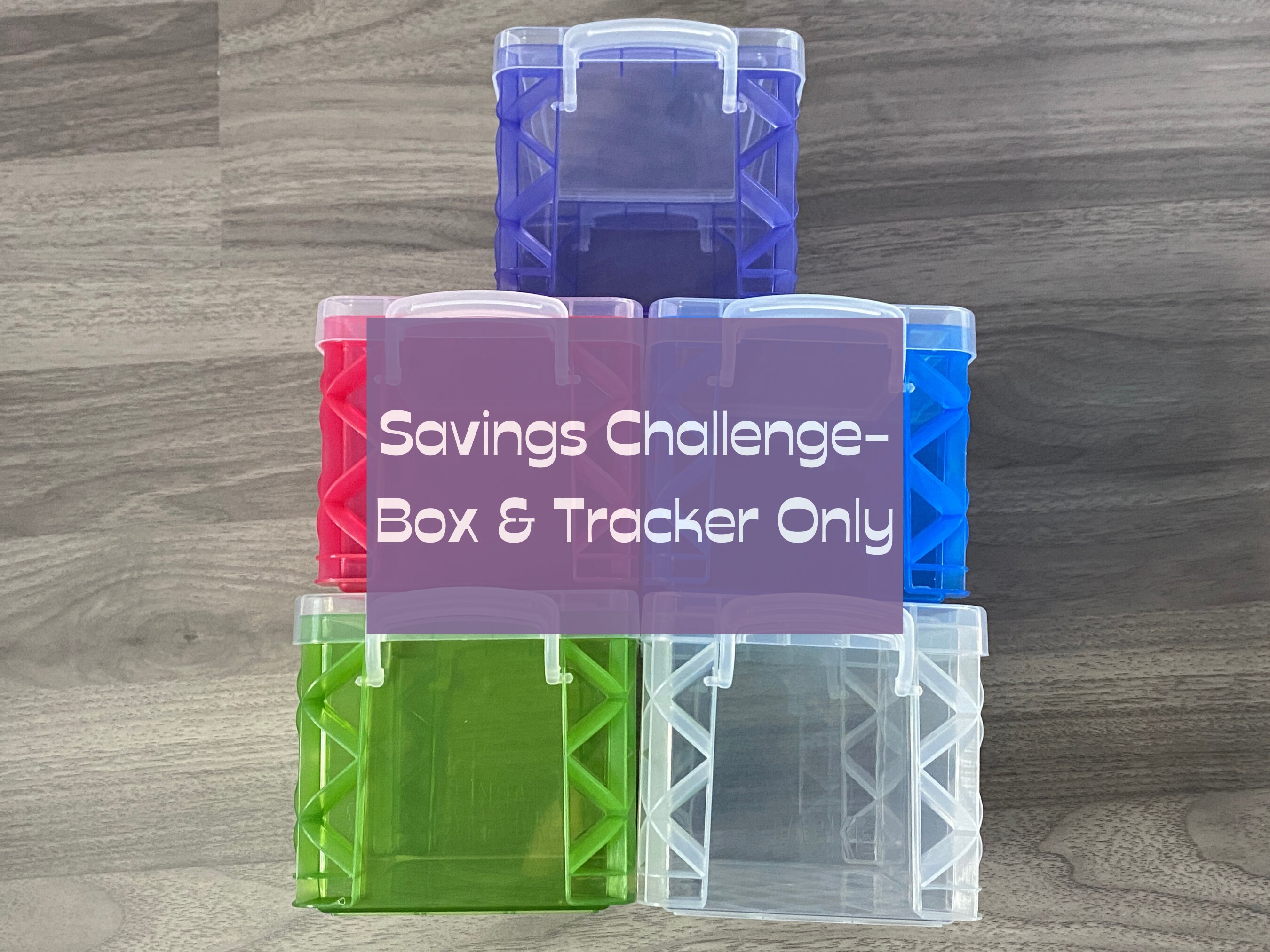 100 Envelope Challenge Box Box and Tracker ONLY - Etsy