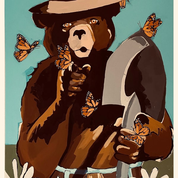Smokey Bear Poster - Etsy