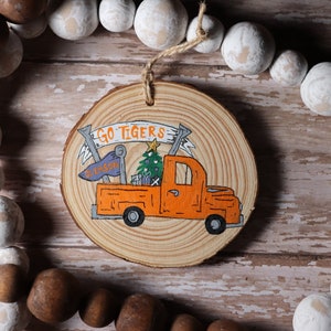 Clemson Truck Ornament | Hand-painted - Etsy
