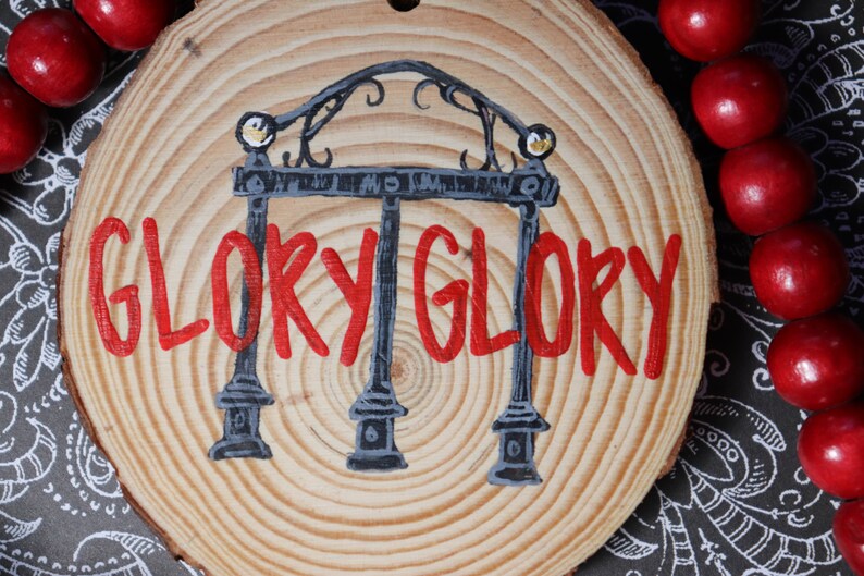 Glory Glory Arch UGA Ornament | Hand-painted - Etsy