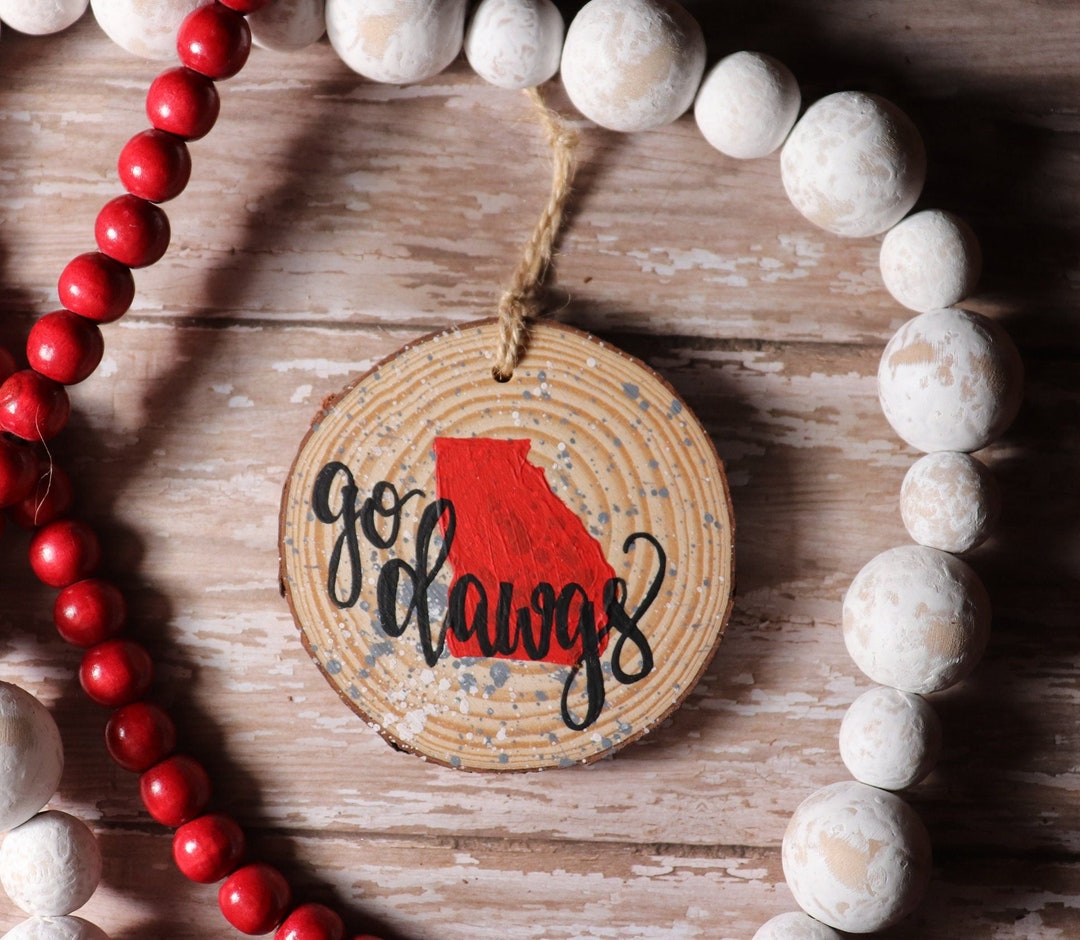 Go Dawgs Ornament | Hand-painted - Etsy