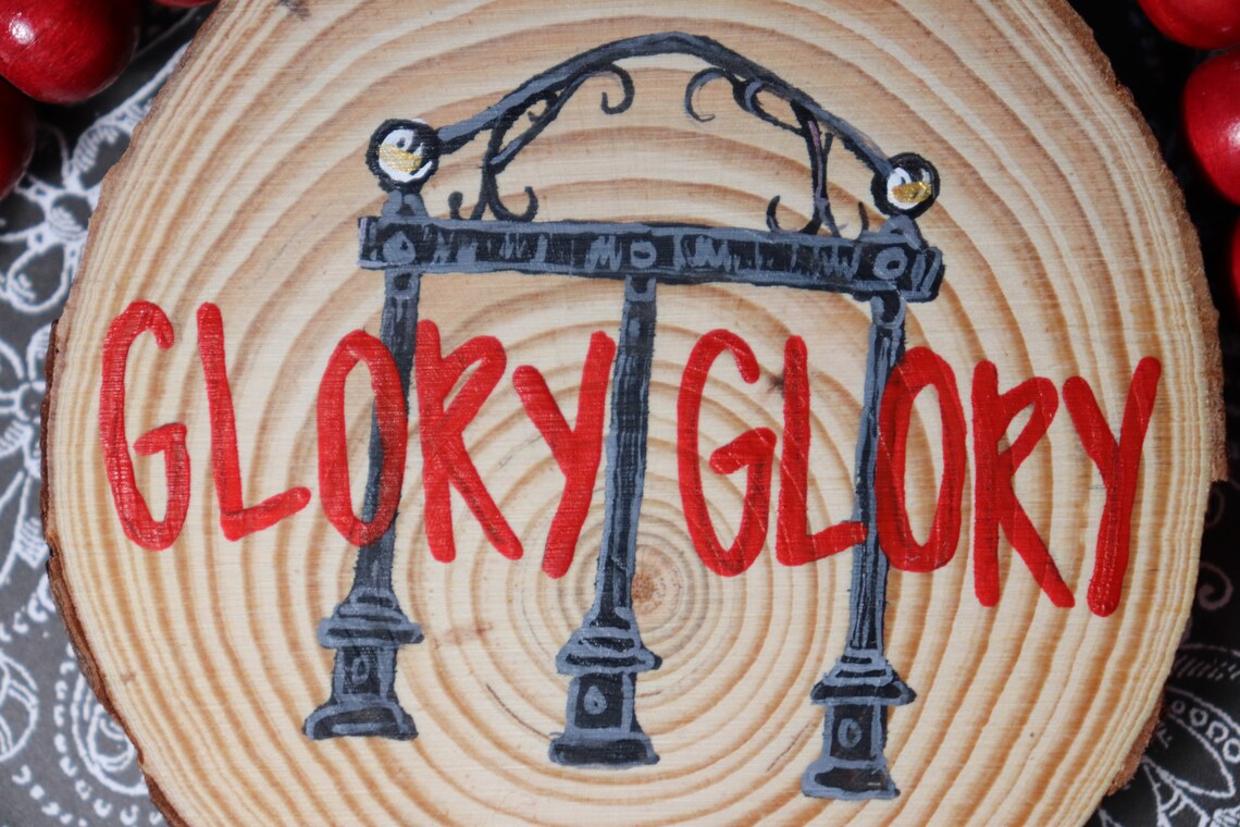 Glory Glory Arch UGA Ornament | Hand-painted - Etsy