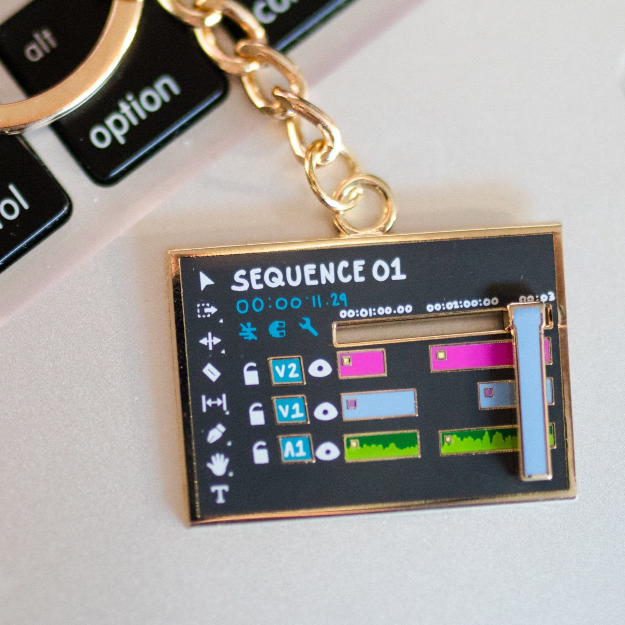 Video Editor Timeline Movable Keychain by Chloe Cruz | Etsy